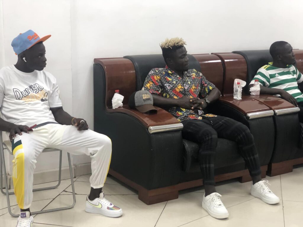 Michael Ansah, John Quaye, and Charles Tetteh thank Imax Media ...